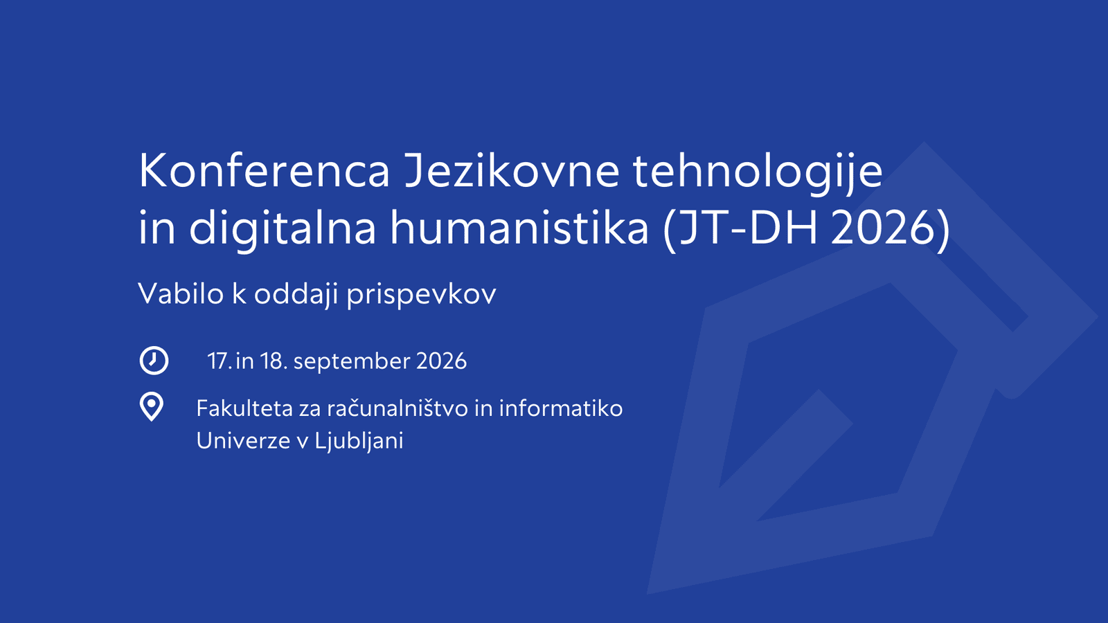 Vabilo k oddaji prispevkov za predstavitev na konferenci Jezikovne ...